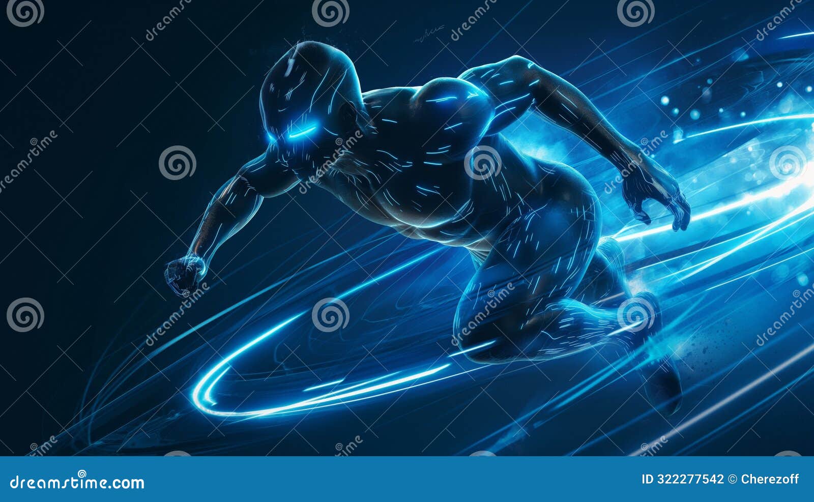 Futuristic Speedster in Motion Stock Photo - Image of intense, cyber ...