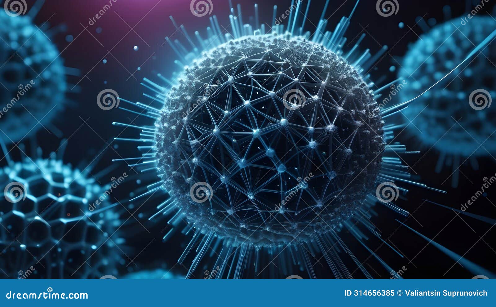 Futuristic Sphere Structure Symbolizing Technology and Connectivity in ...
