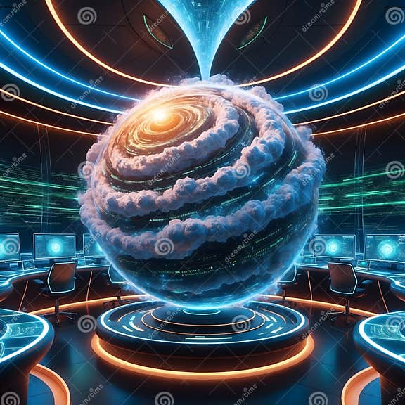 A Futuristic Spherical Data Vortex Generated ,Event Horizon Singularity ...