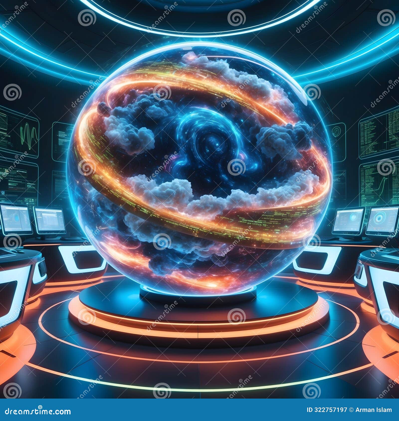 A Futuristic Spherical Data Vortex Generated ,Event Horizon Singularity ...