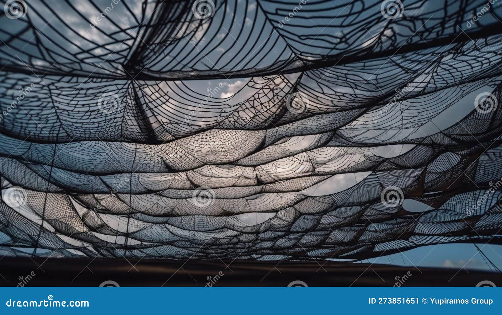 Futuristic Spider Web in Modern Architecture Design Generated by AI ...