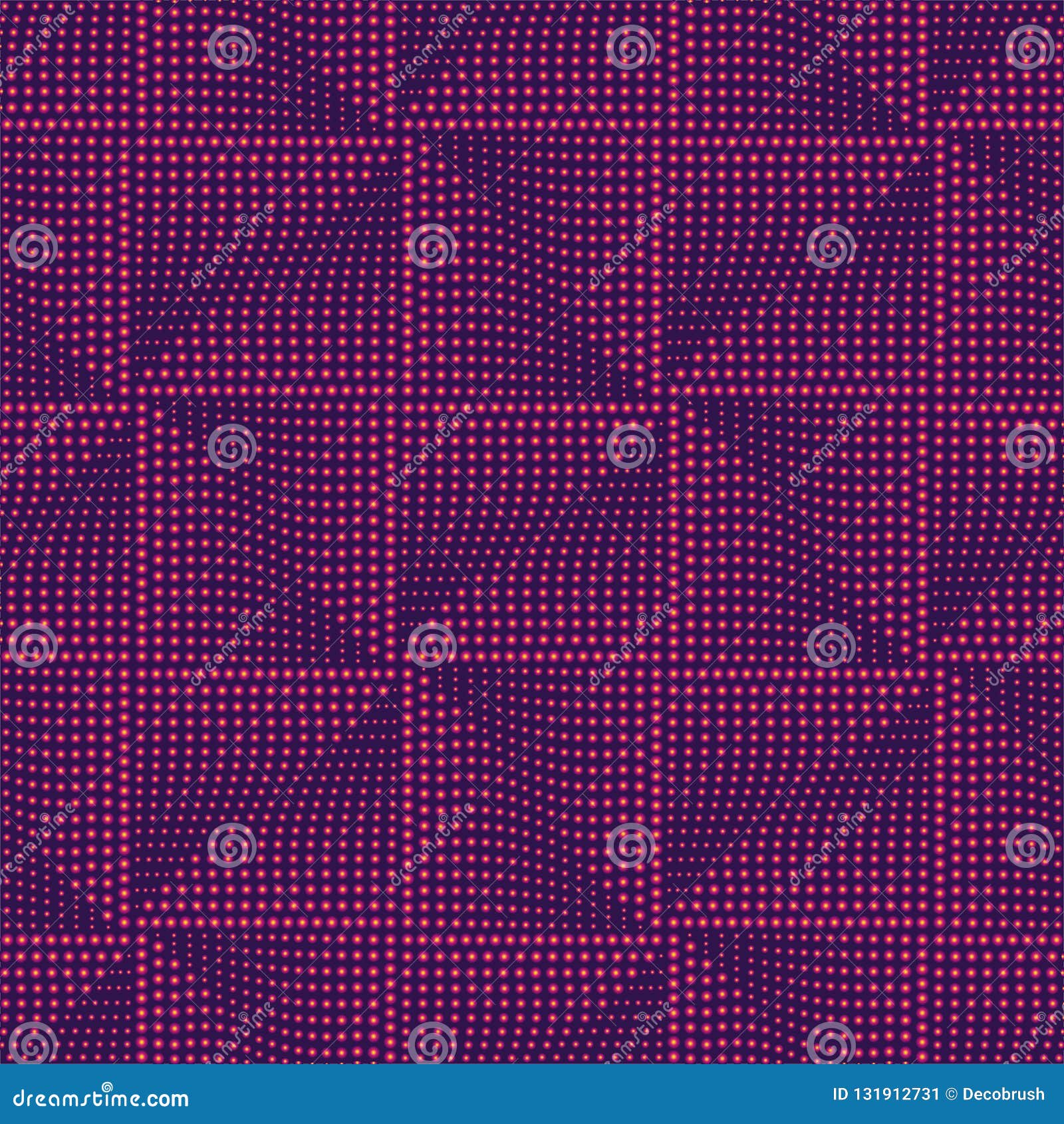 Futuristic Square Seamless Pattern. Geometric Abstract Purple ...