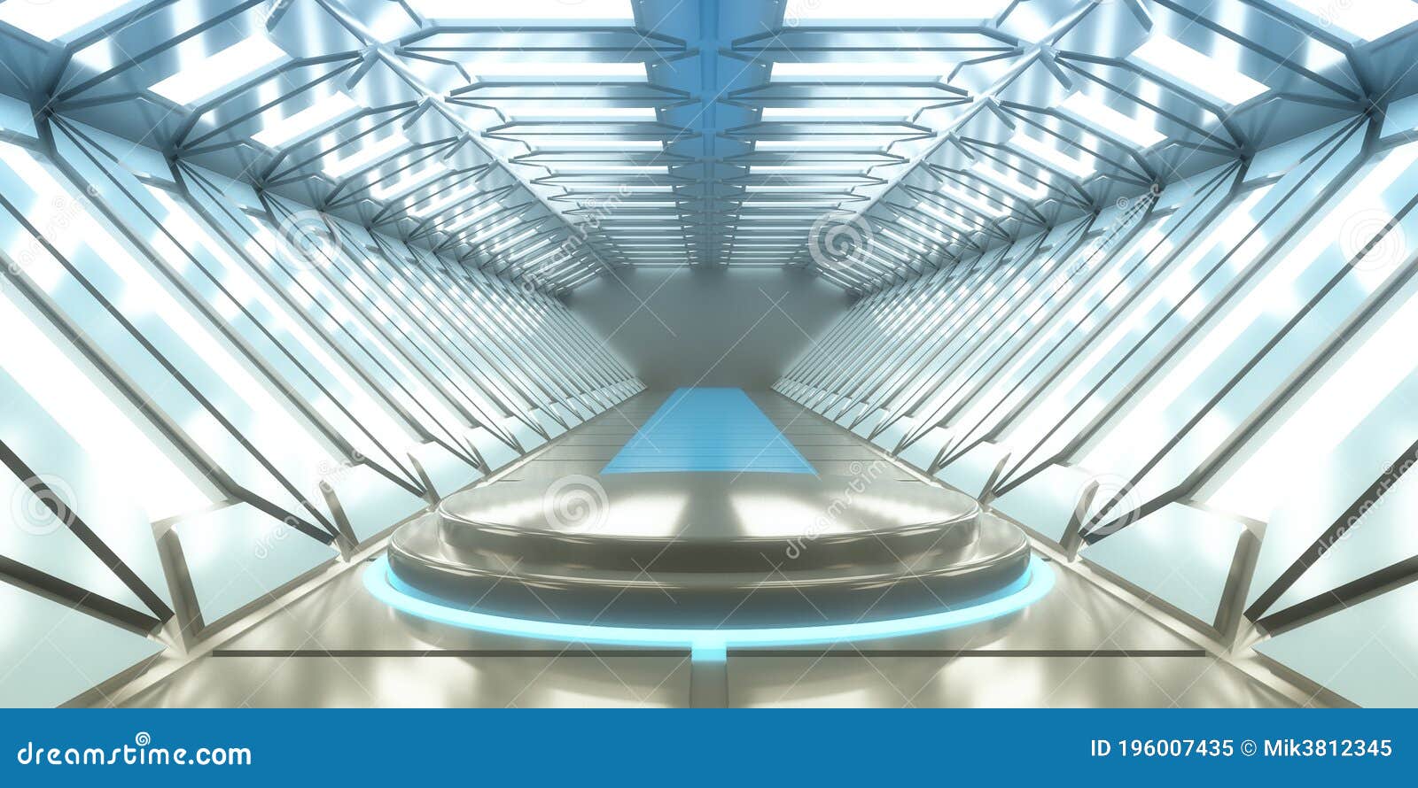 Futuristic stage set stock illustration. Illustration of assistant ...