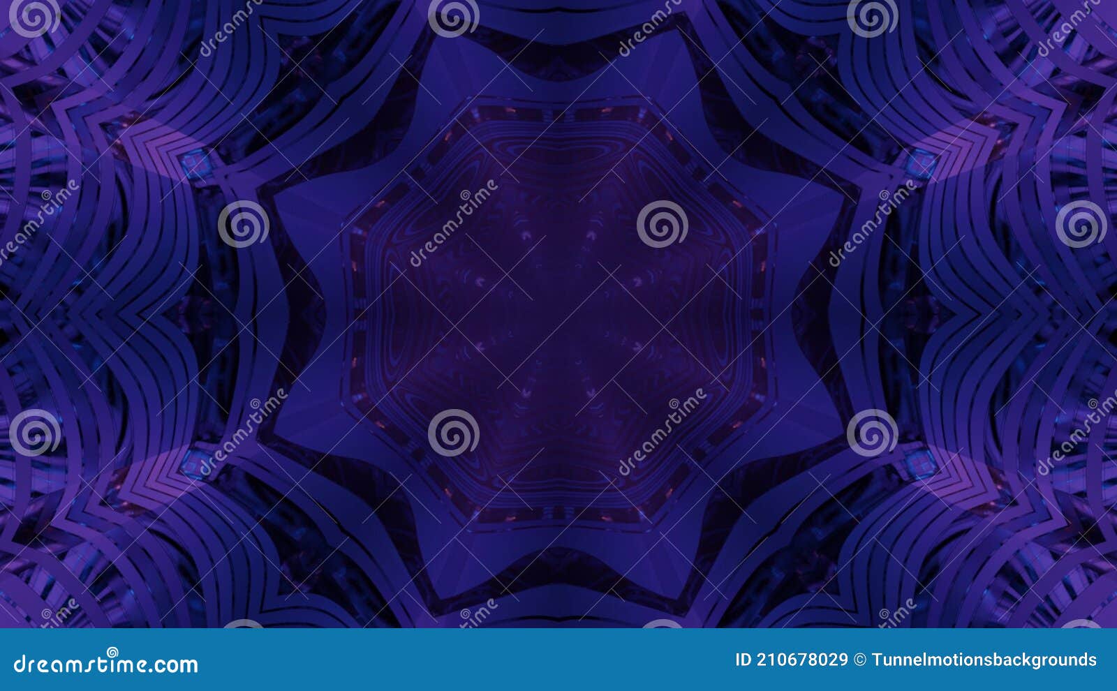 Futuristic Star Shaped Gateway 3d Illustration Stock Illustration ...