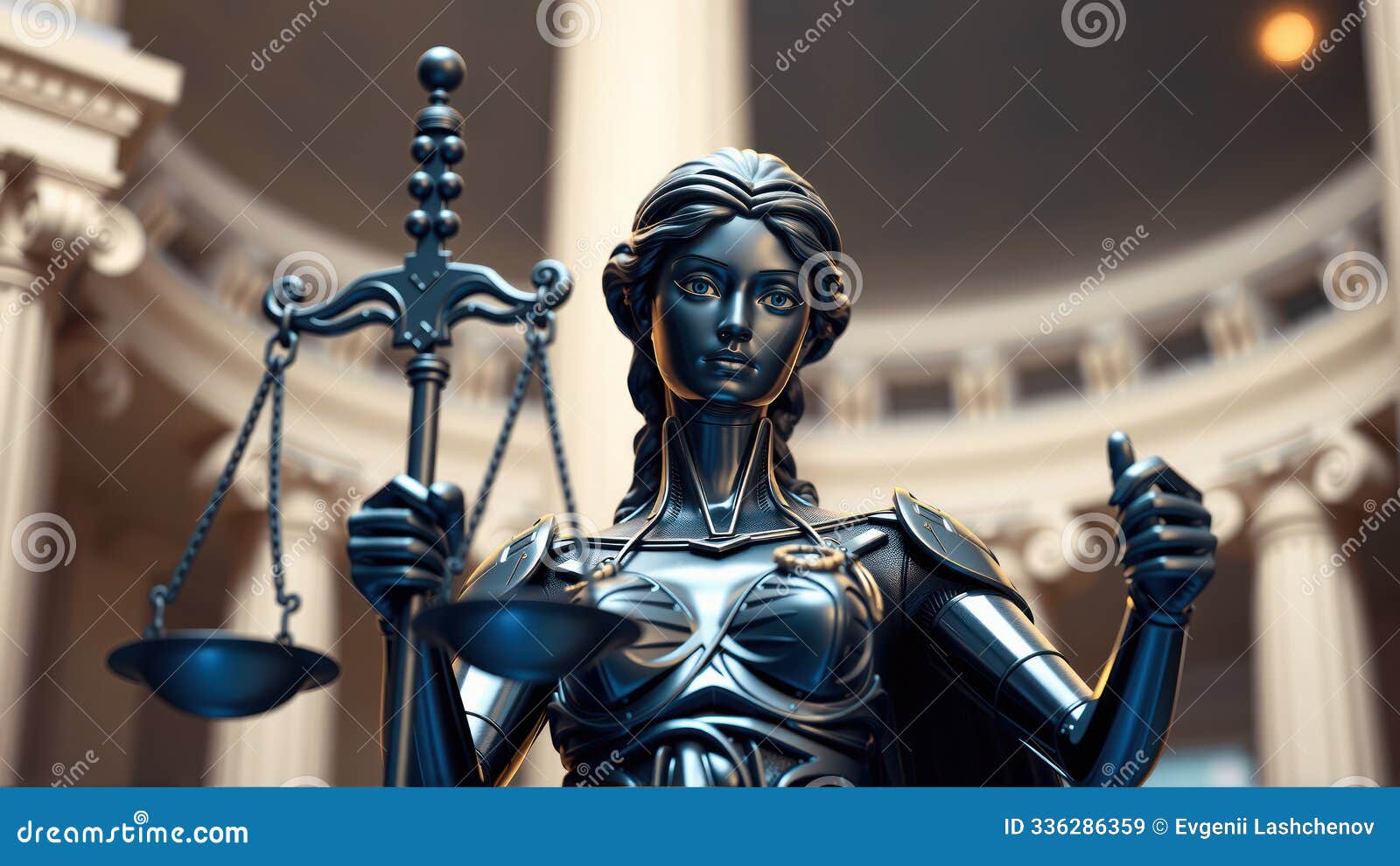 Artificial Lady Justice. AI Generation Stock Image - Image of hybrid ...