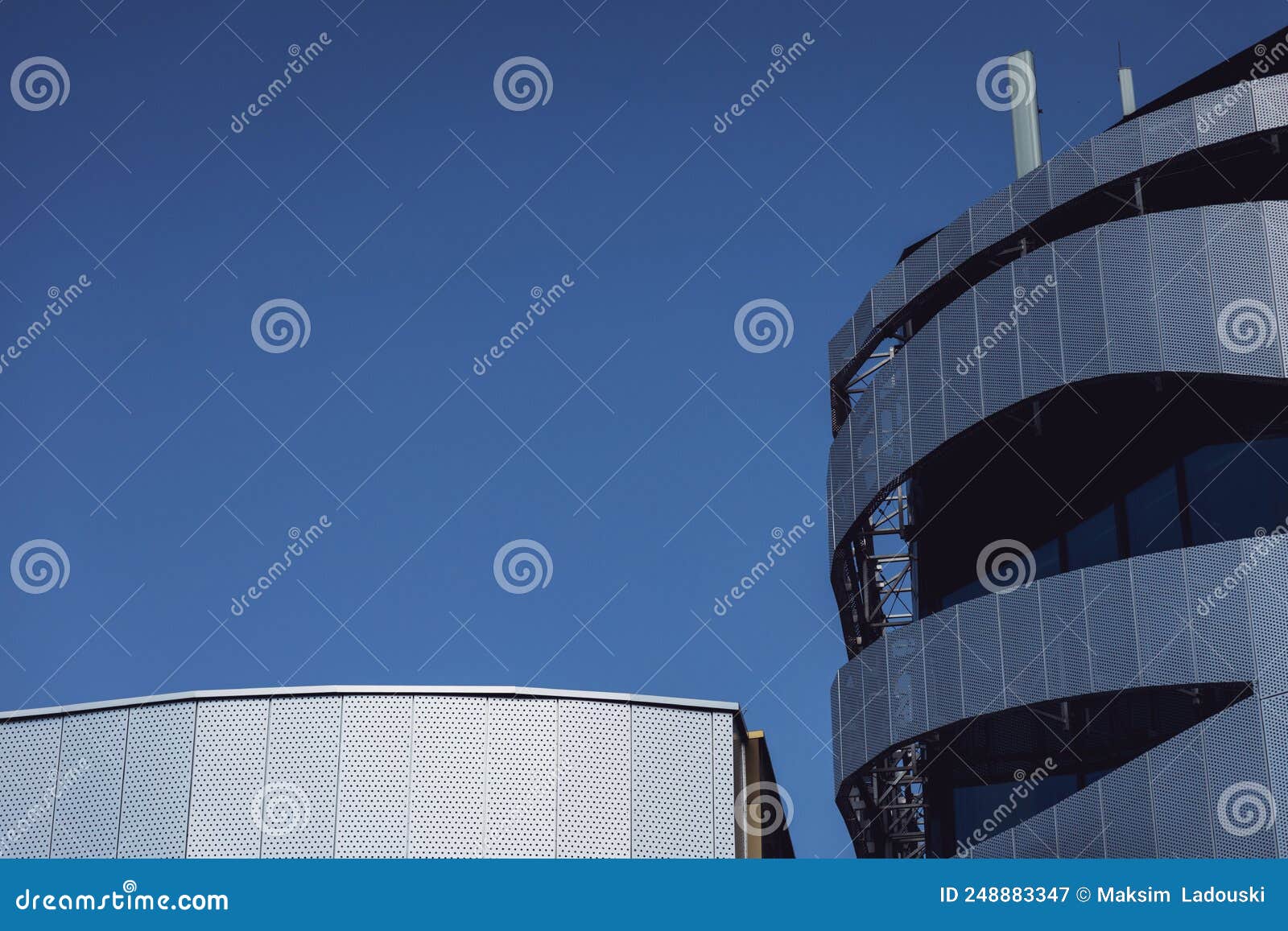 Futuristic Steel Architecture Stock Image - Image of futuristic ...