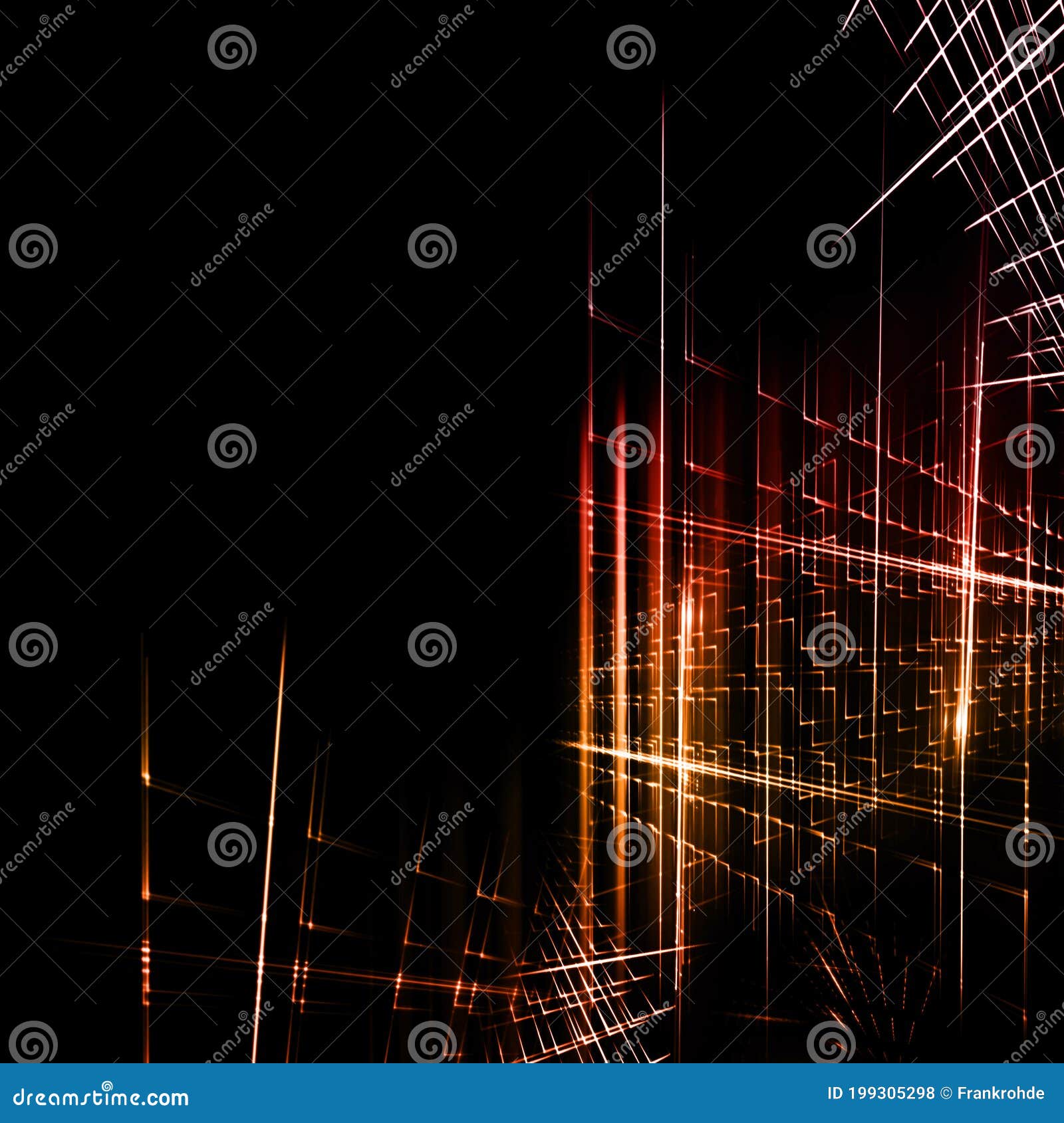Futuristic Stripe Design with Lights Stock Illustration - Illustration ...