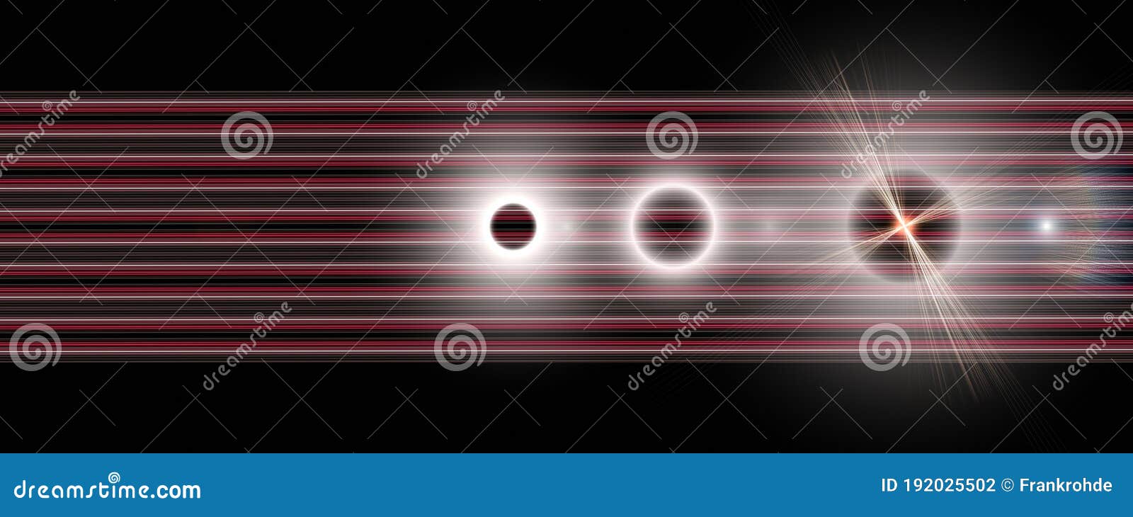 Futuristic Stripe Panorama Design Illustration with Lights Stock ...