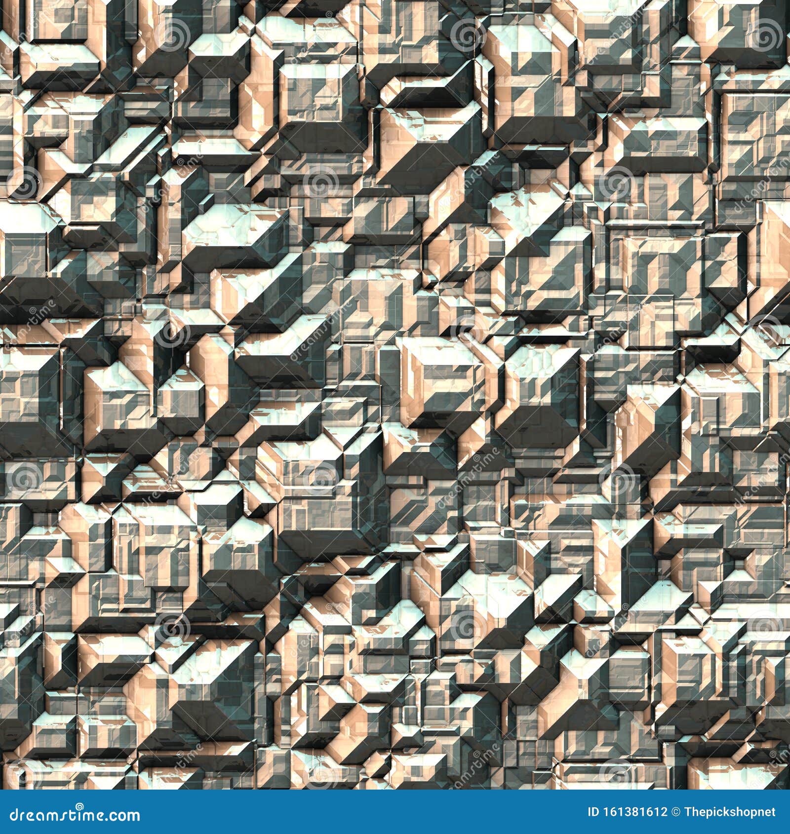 Futuristic Structure of Urban Blocks. Seamless Surface Stock ...