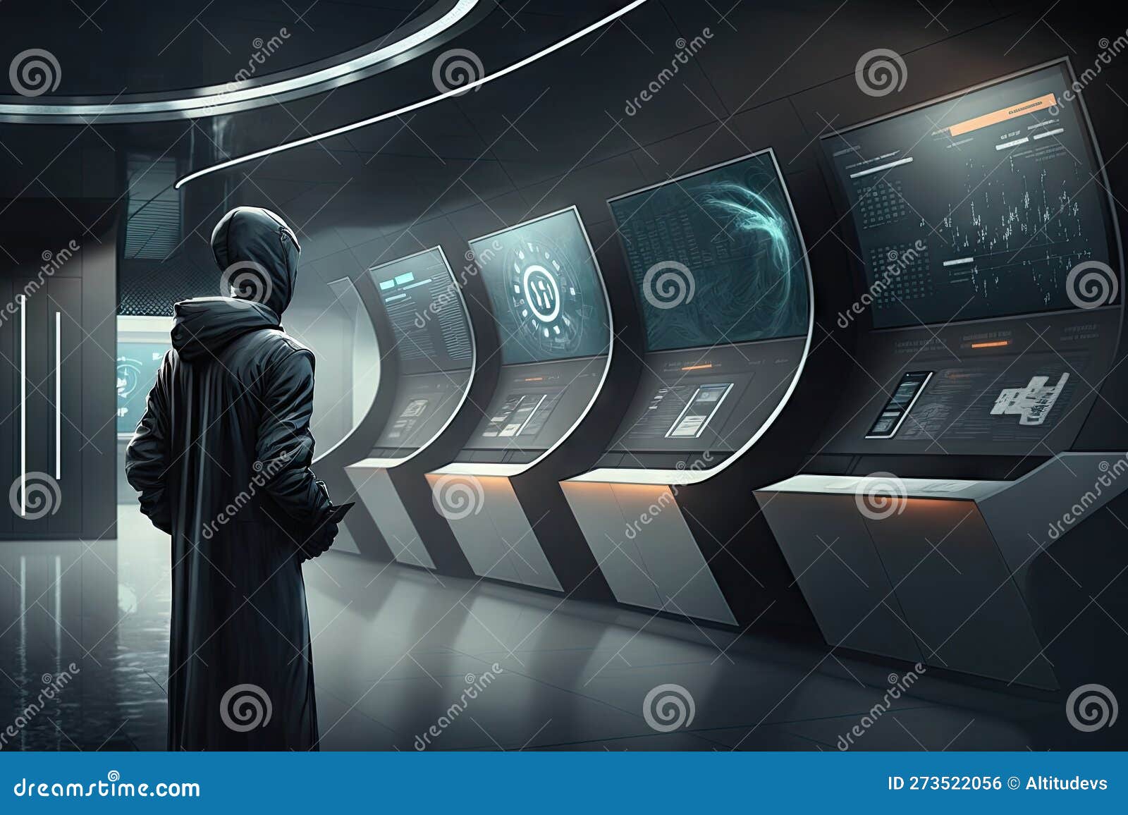 Futuristic Subway Station with Sleek Design, High-tech Amenities, and ...