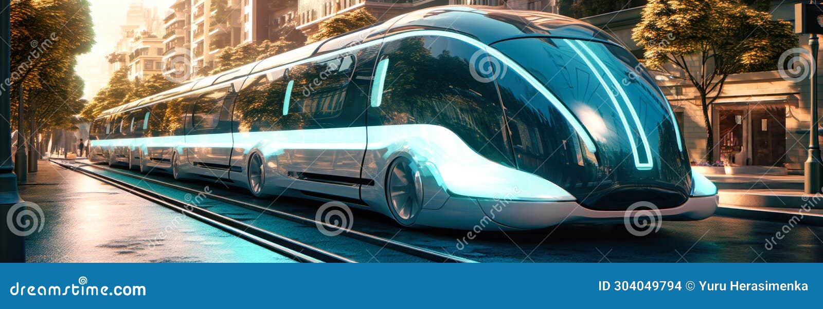 Futuristic Supersonic Train Or Hyperloop Ultrasonic Train Capsule With ...