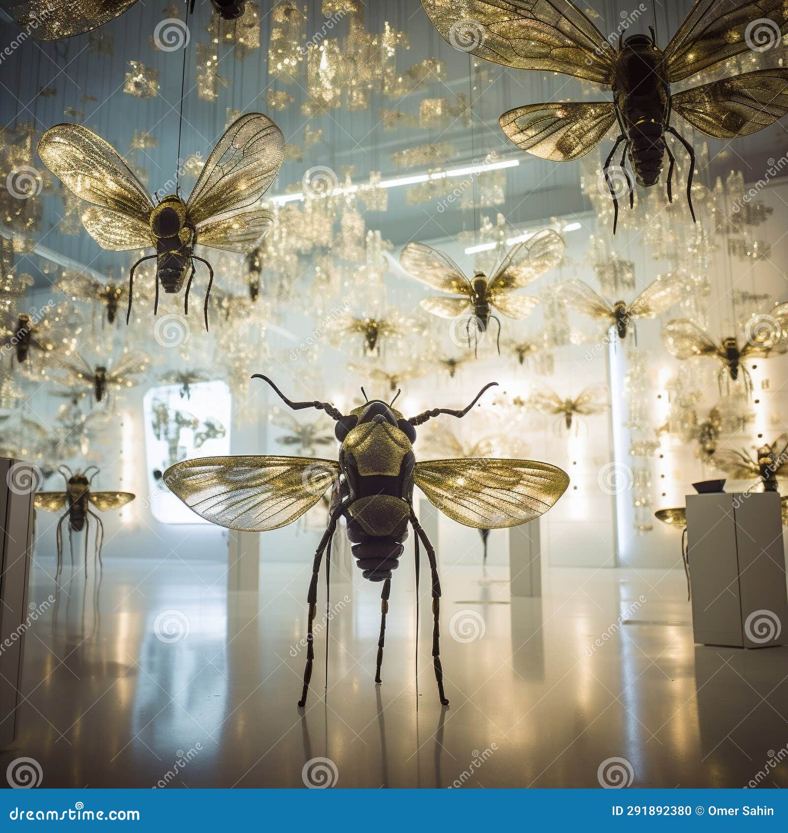 Futuristic Surveillance System with Insect-Inspired Technology Stock ...