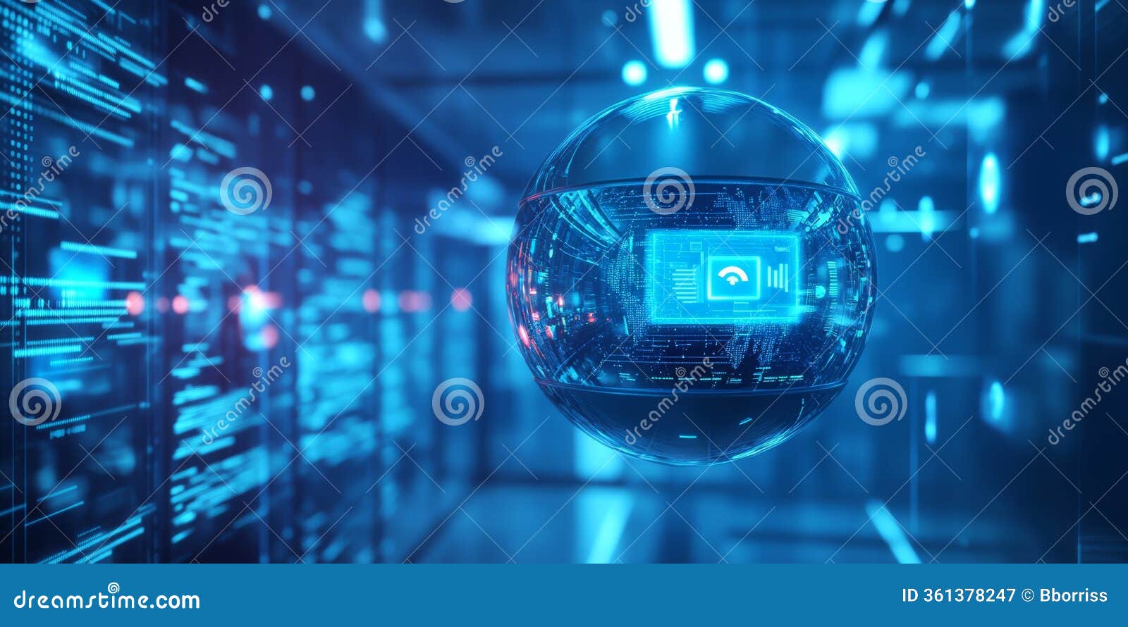 A Futuristic Surveillance System Where Holographic Screens Display Real ...