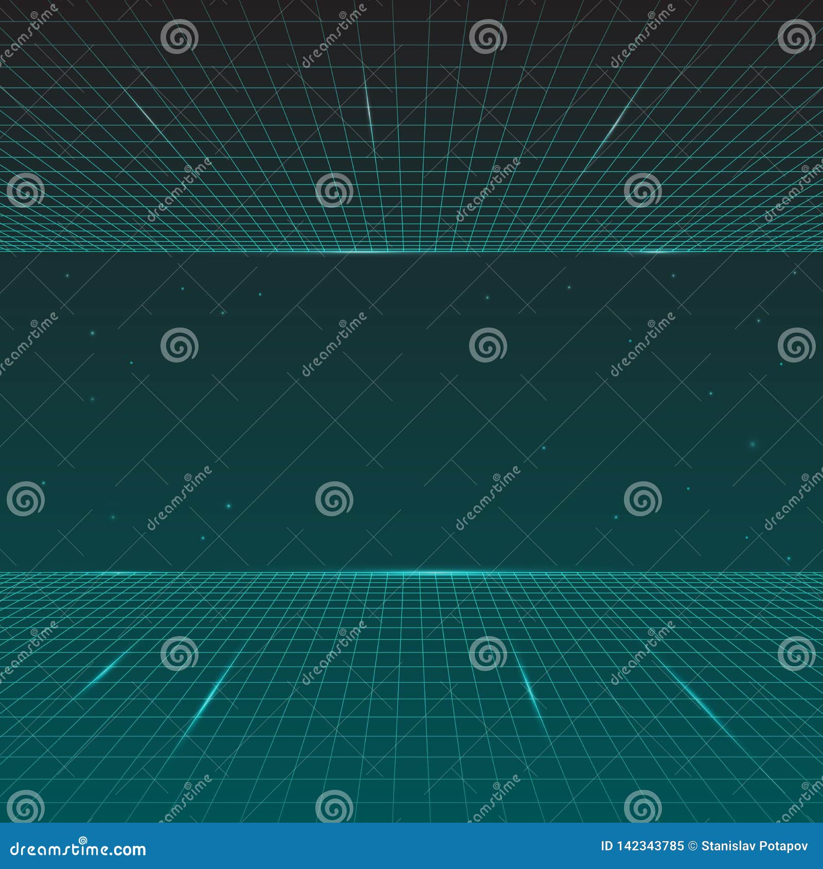 Futuristic Synth Retro Wave, 80s Style, Future Retro Line Background ...