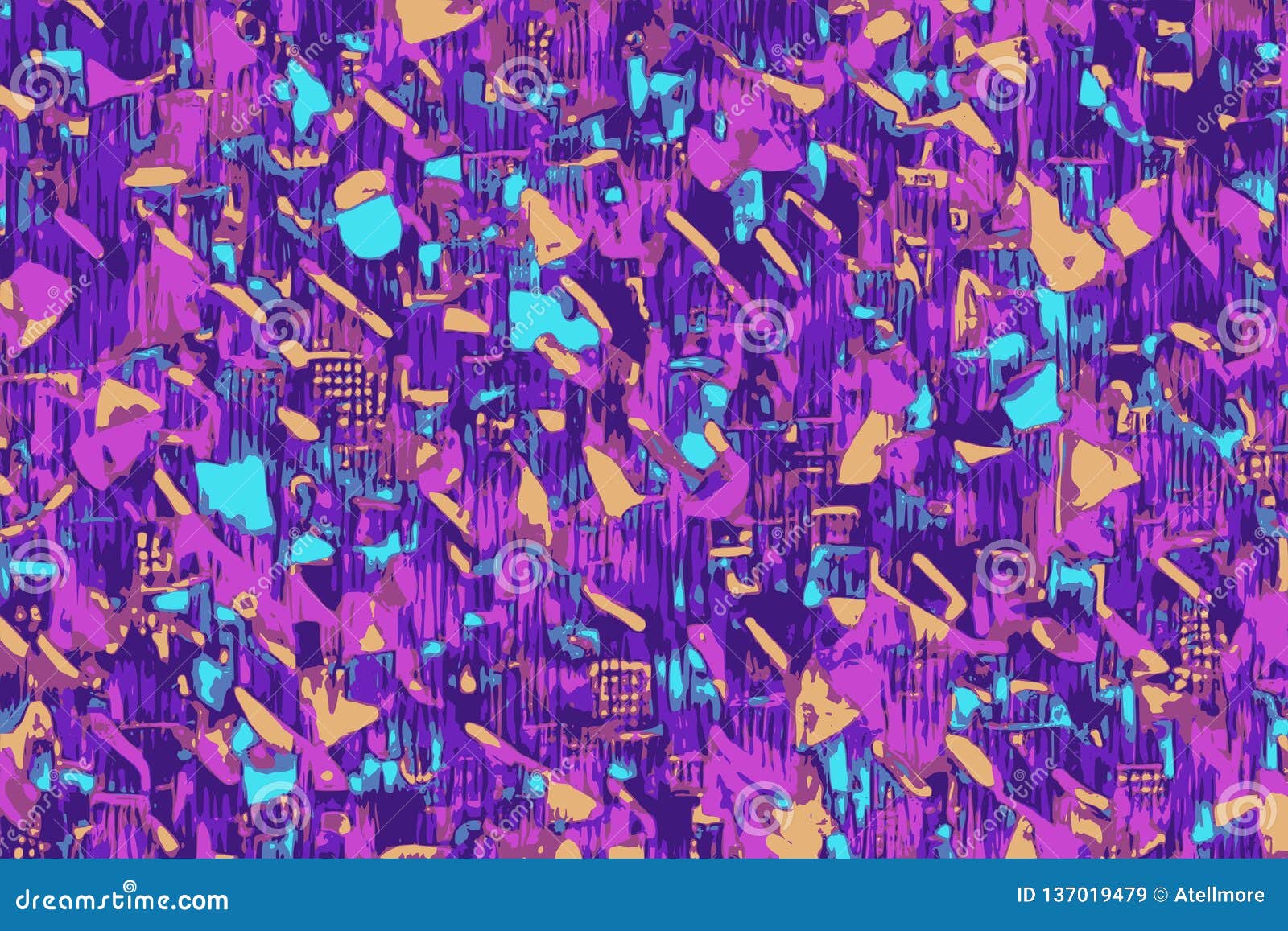 Futuristic Synthwave Patterns and Shape for a Retro Background Stock ...
