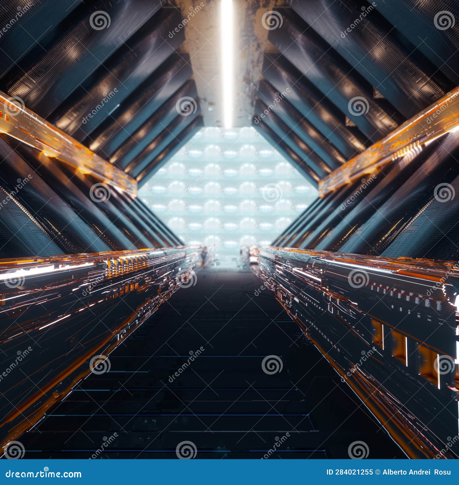 Futuristic system stock illustration. Illustration of learning - 284021255