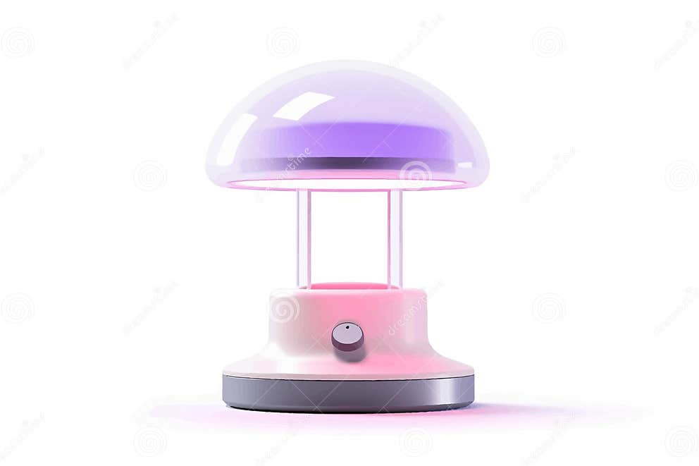 Futuristic Table Lamp Vector Flat Minimalistic Isolated Vector Style ...
