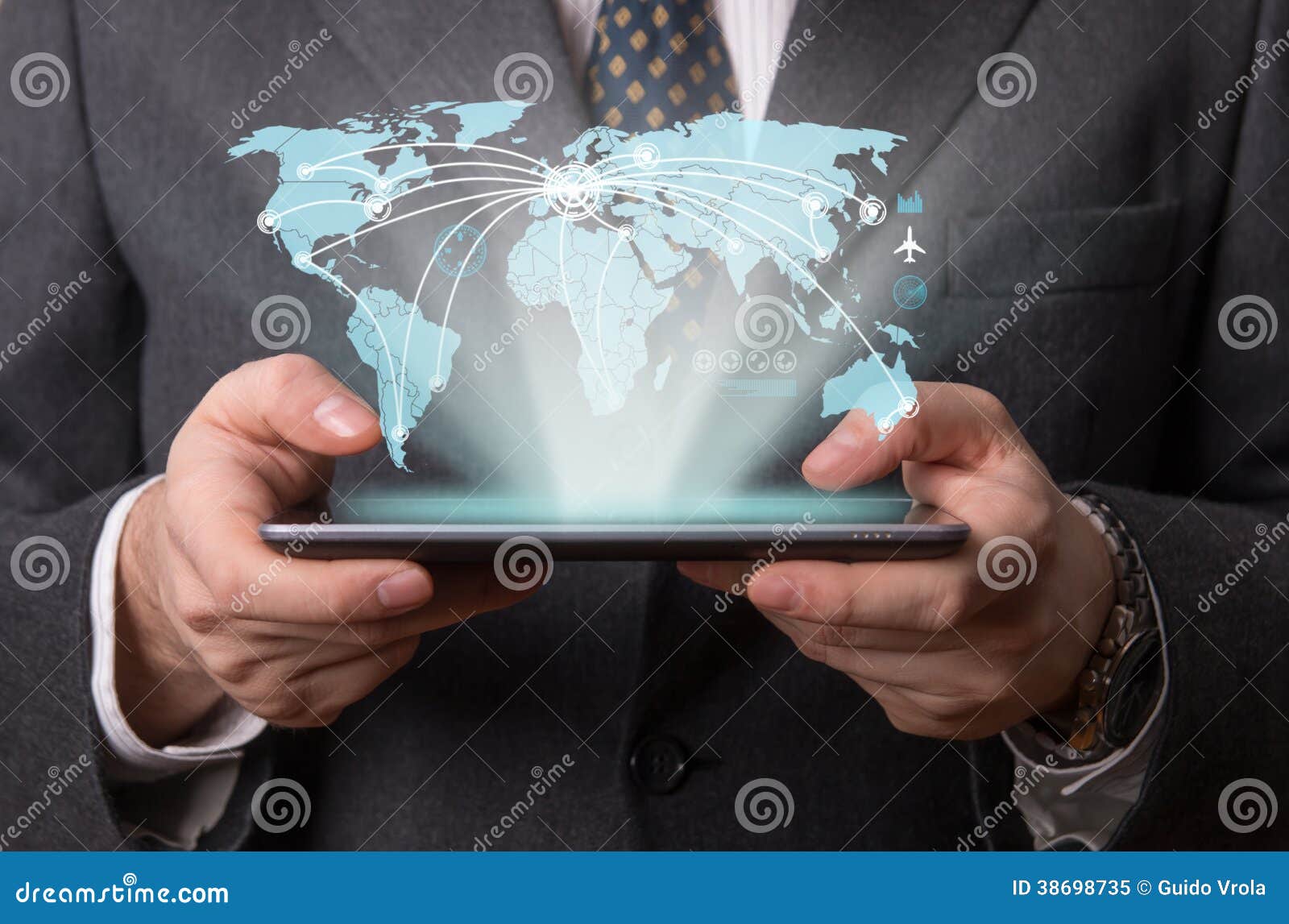 Futuristic tablet stock image. Image of adult, icon, office - 38698735