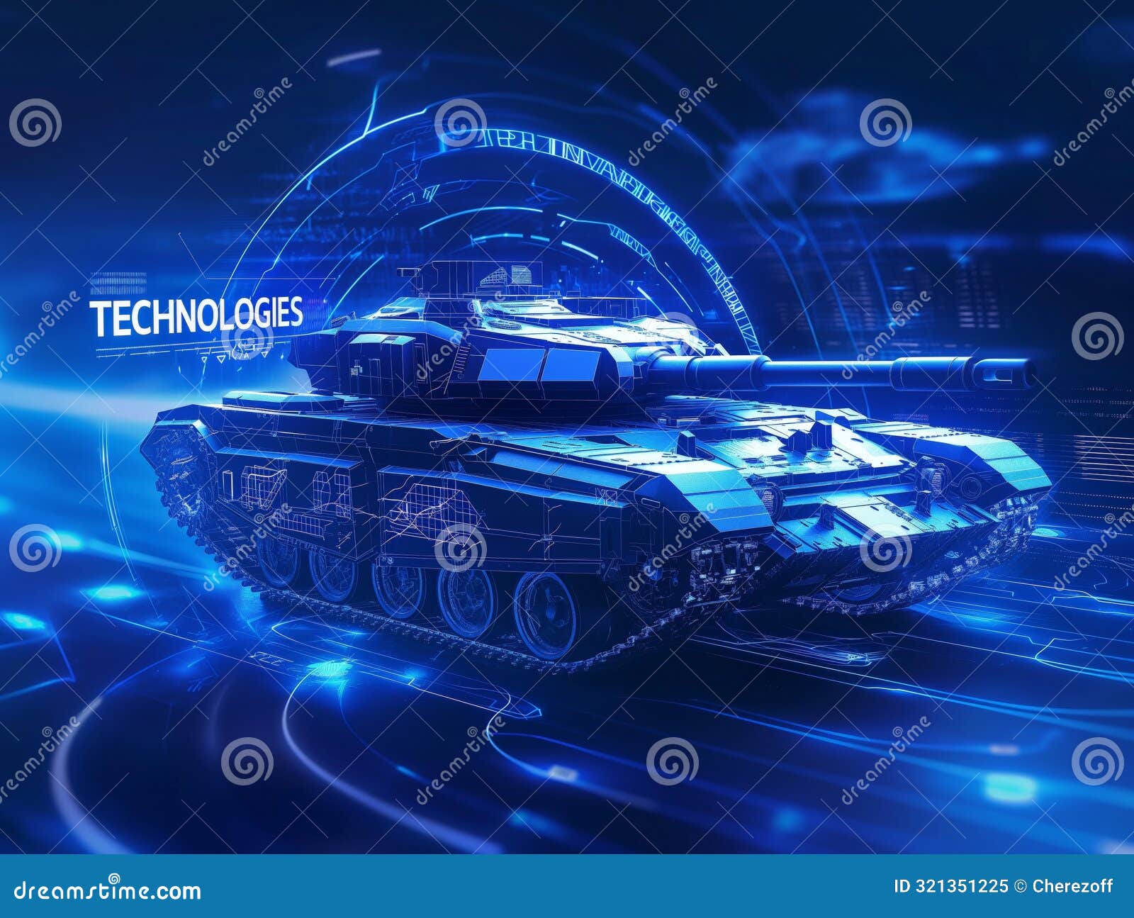Futuristic Tank with Advanced Technologies Stock Image - Image of ...