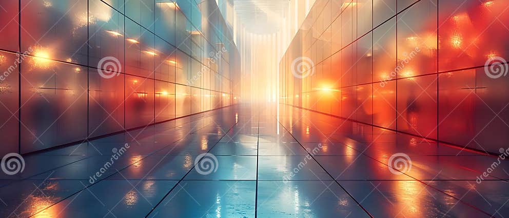 Futuristic Tech Corridor: Simplifying Complexity. Concept Futuristic ...