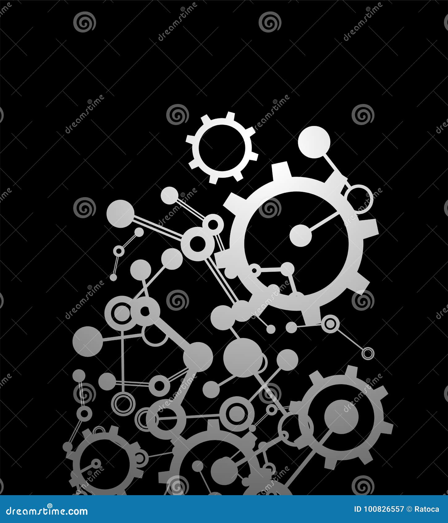 Futuristic tech figure stock vector. Illustration of geometric - 100826557