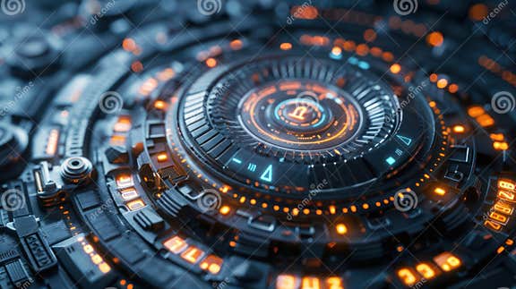 A Futuristic, Tech-inspired Design Featuring Intricate Patterns and ...