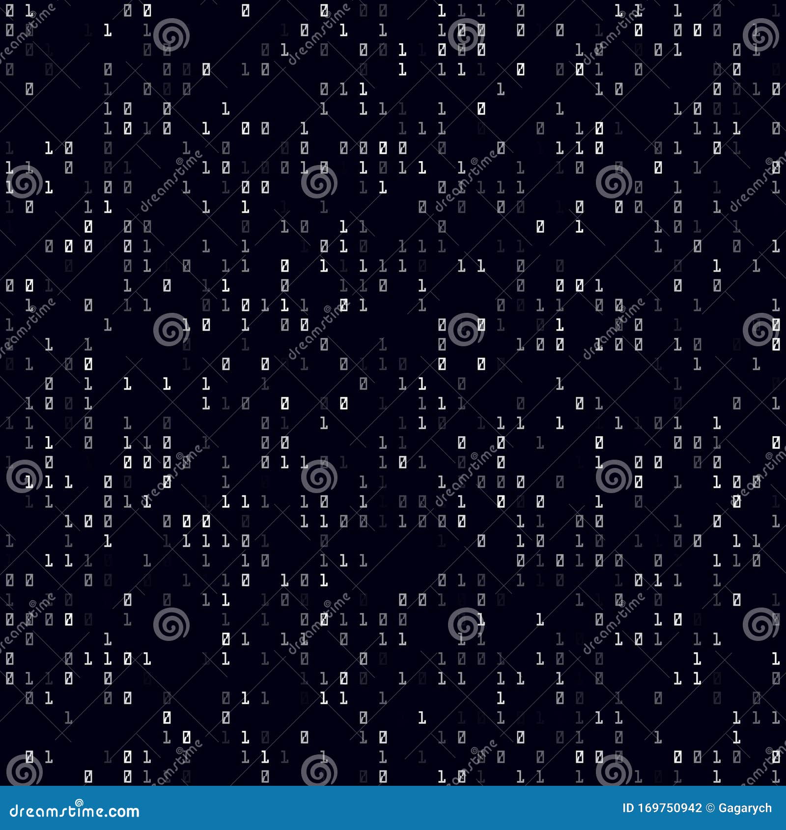 Futuristic tech pattern. stock vector. Illustration of print - 169750942