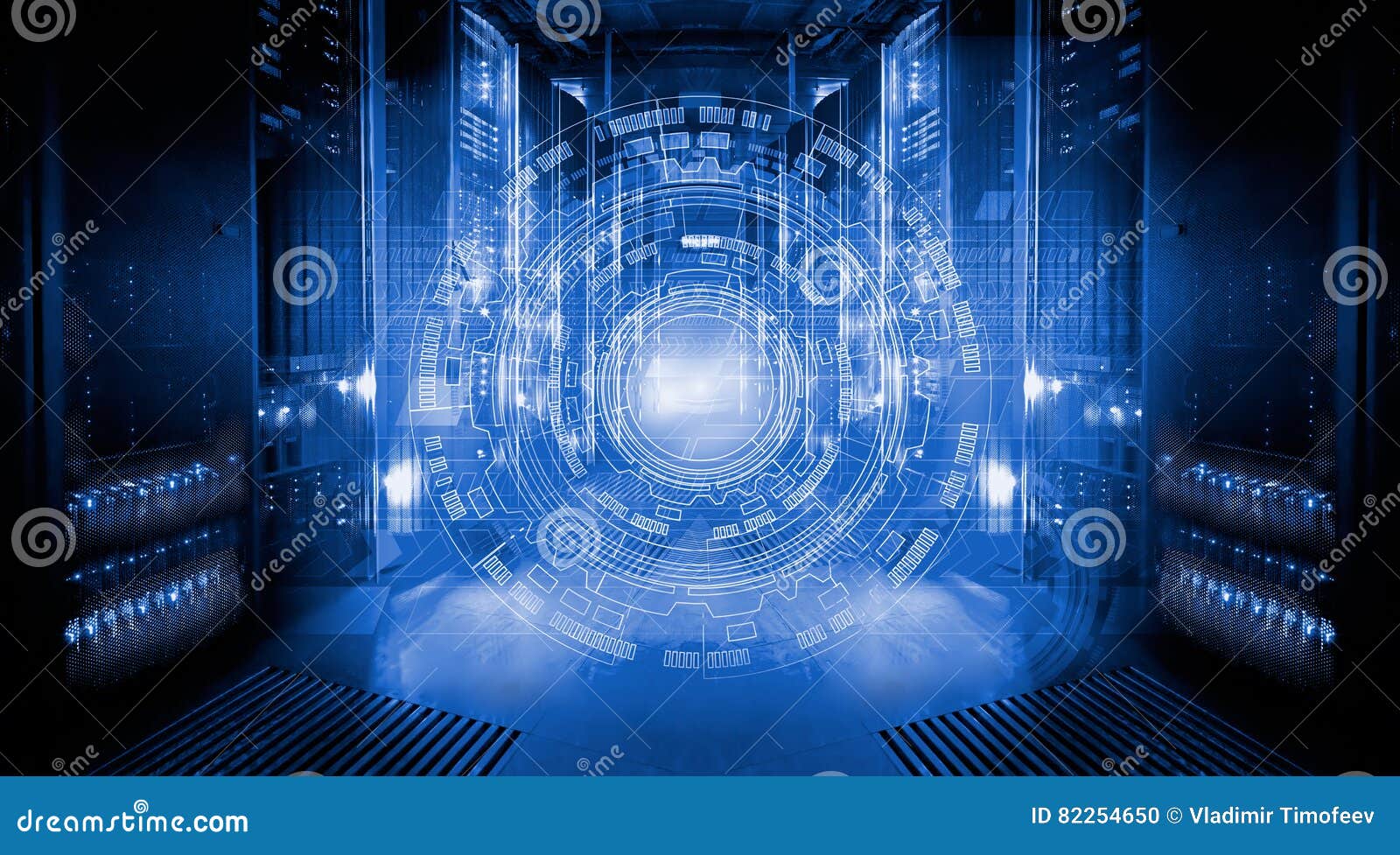 Futuristic Tech Scheme on Background of Fantastic Symmetric Number ...