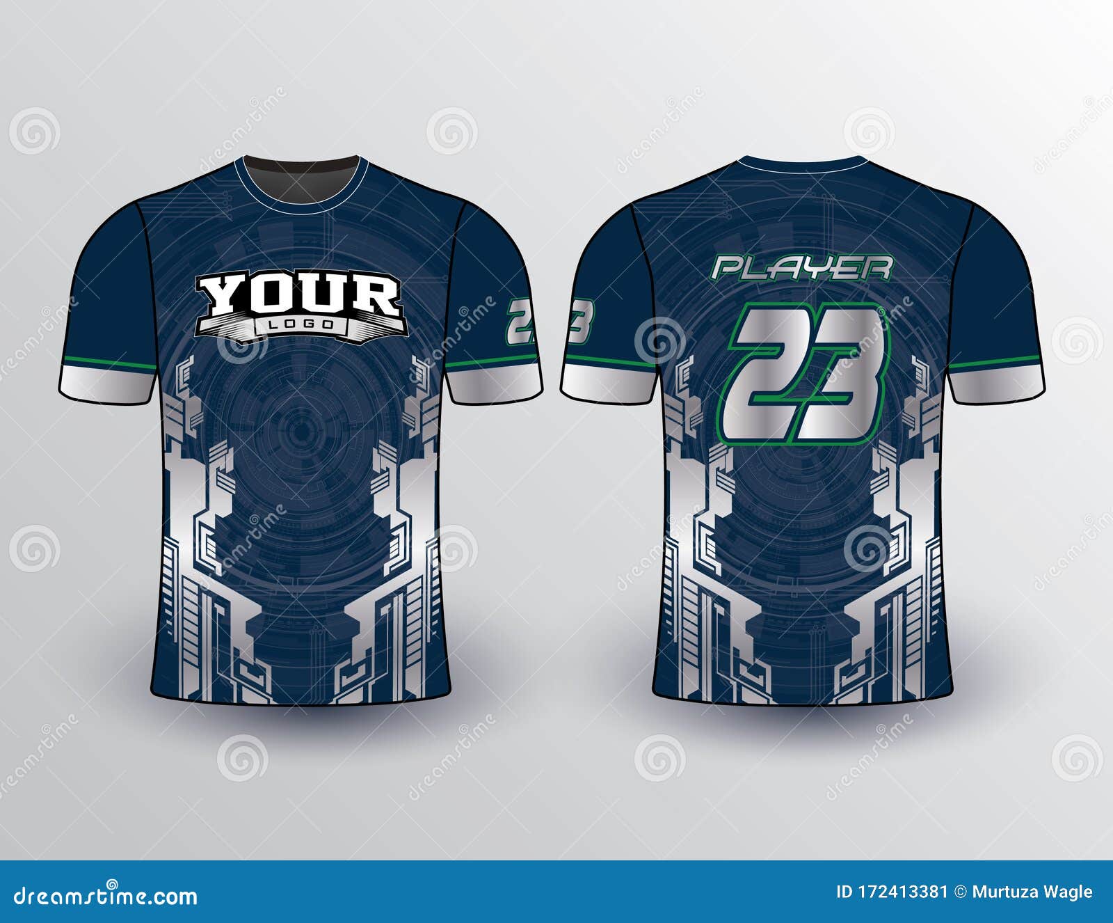 Futuristic Techno Design Shirt Stock Vector - Illustration of graphic ...