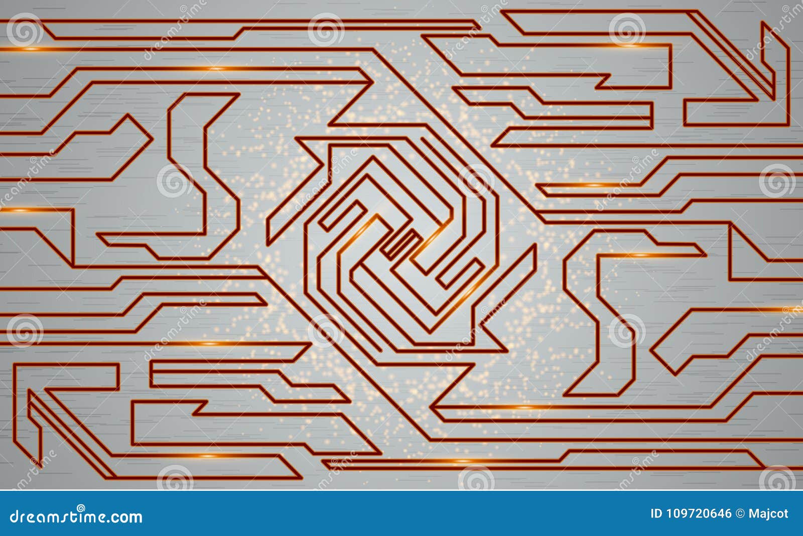 Futuristic Techno Texture, Abstract Technology Illustration Stock ...