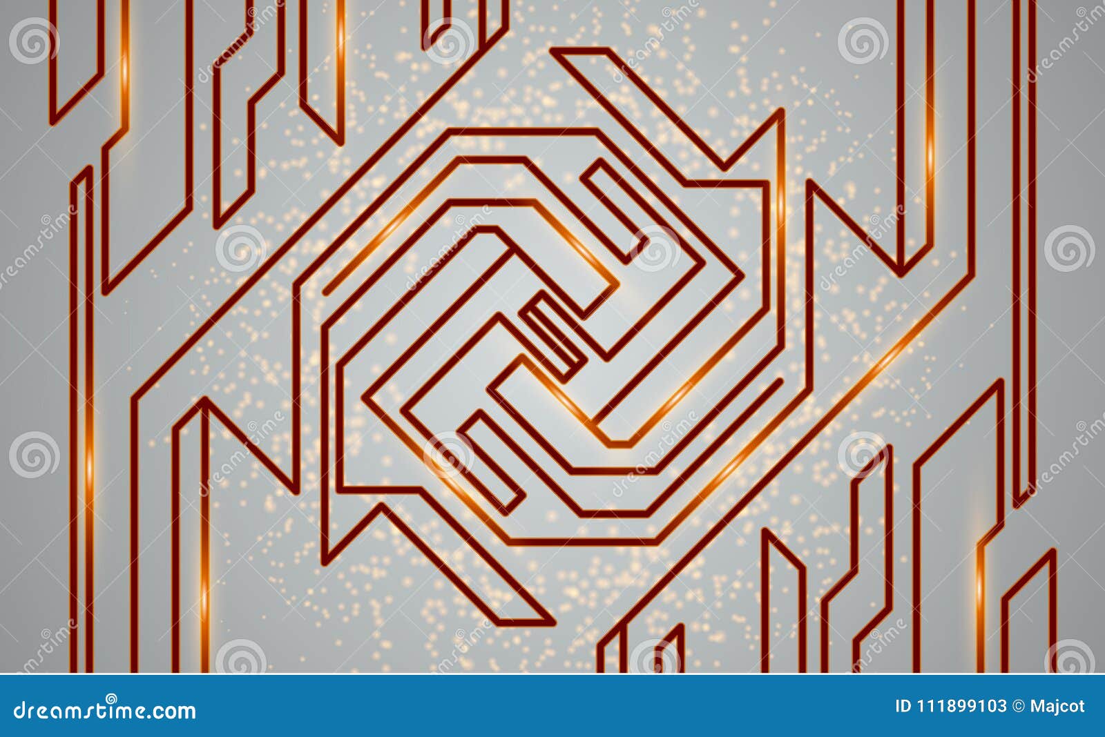 Futuristic Techno Texture, Abstract Technology Illustration Stock ...