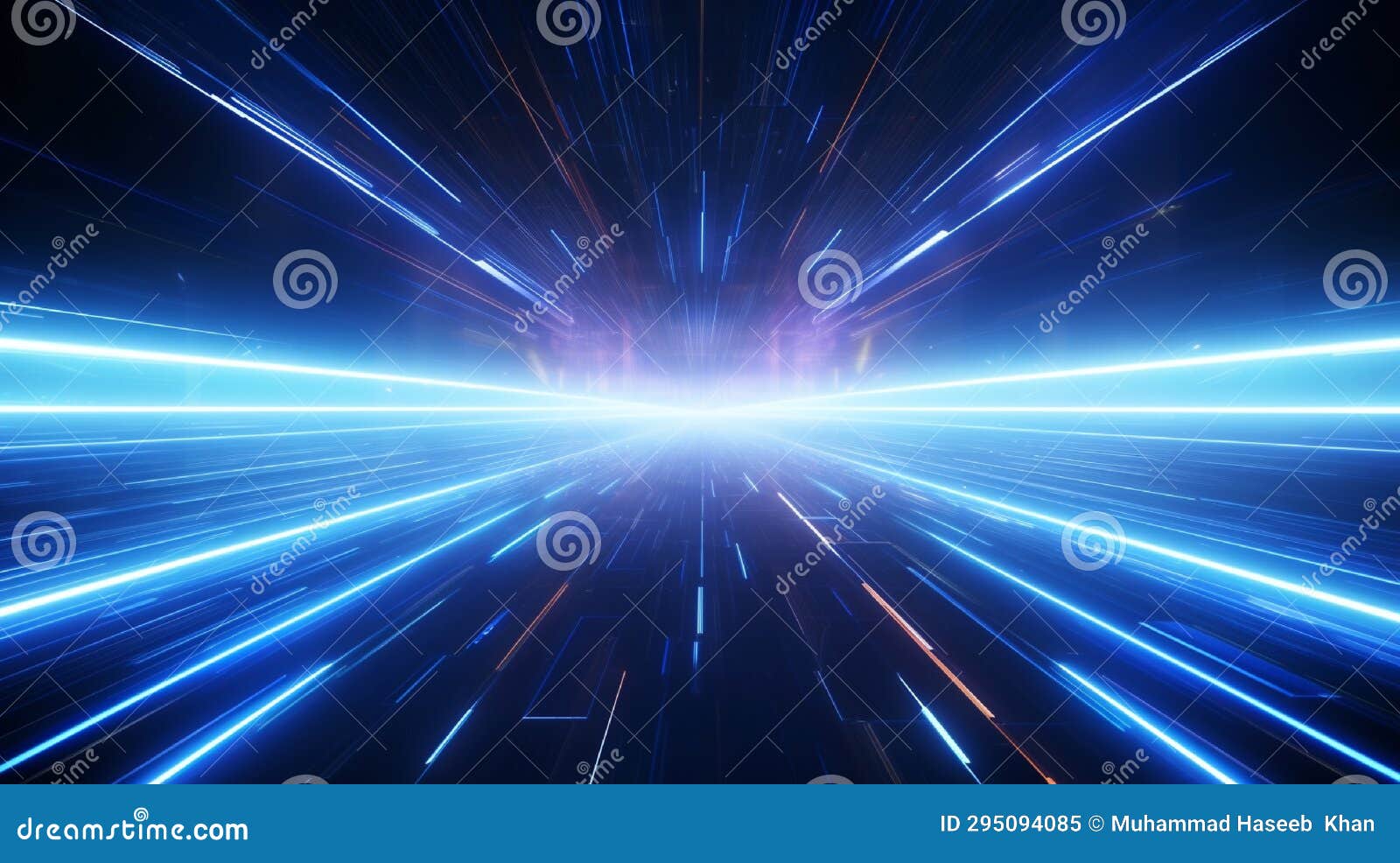 Futuristic Technological Background in an Abstract Style Light Line ...