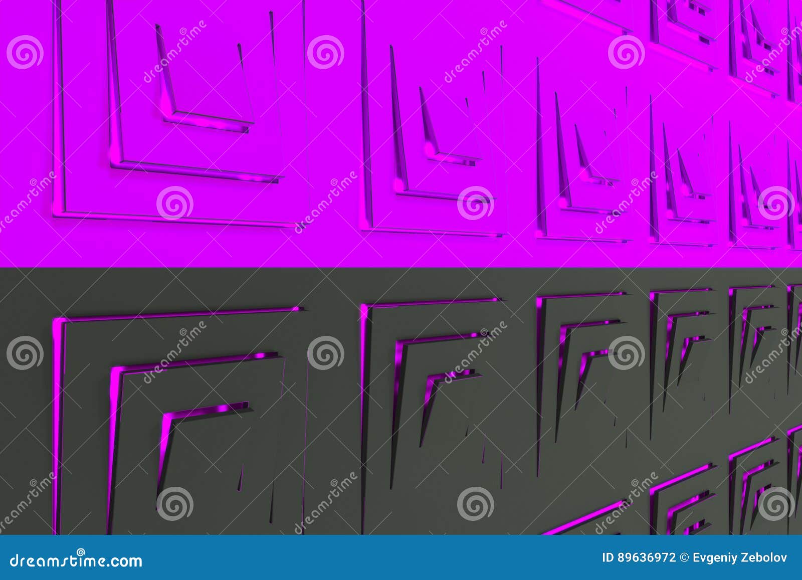 Futuristic Technological Background Made from Extruded Rectangular ...
