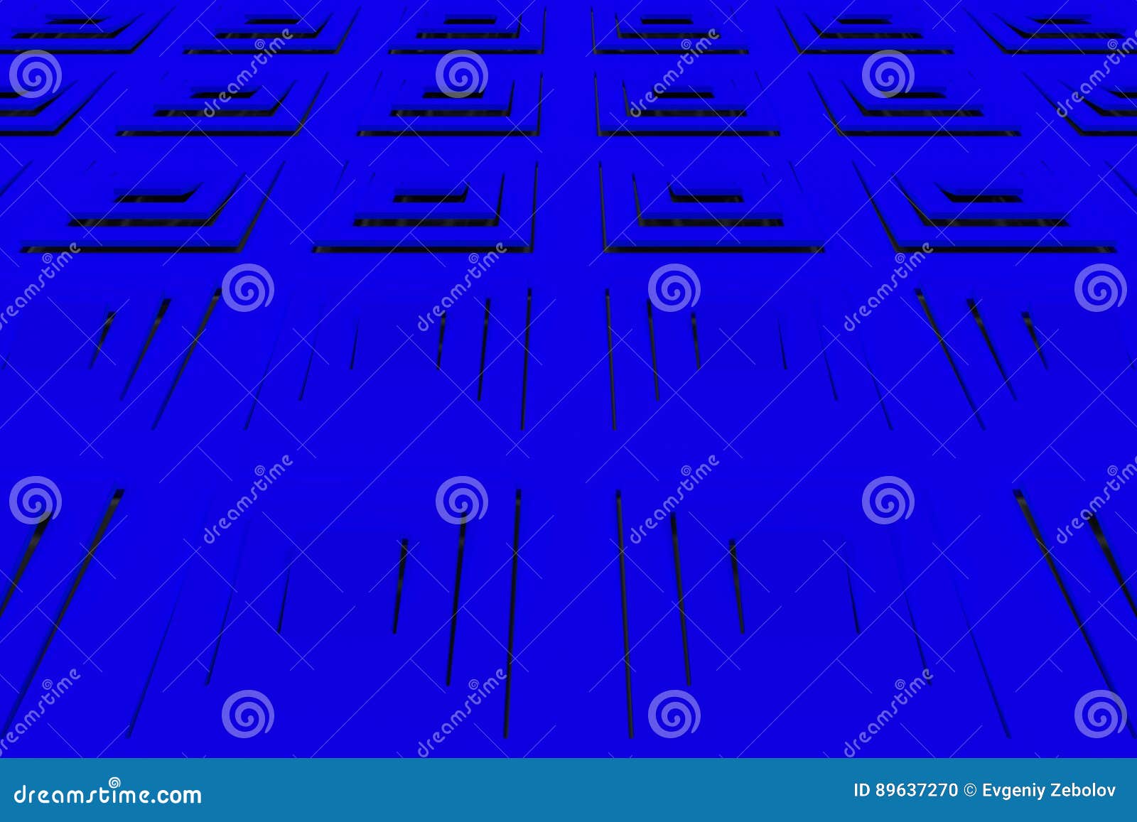 Futuristic Technological Background Made from Extruded Rectangular ...