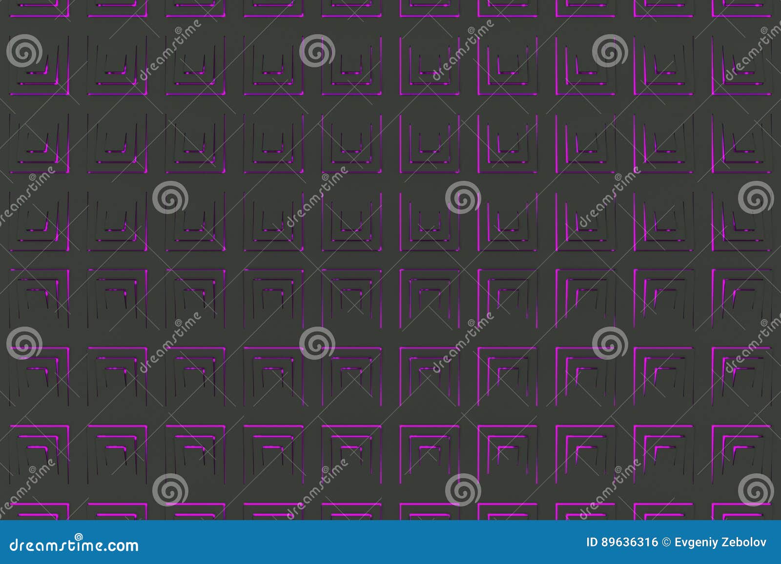 Futuristic Technological Background Made from Extruded Rectangular ...