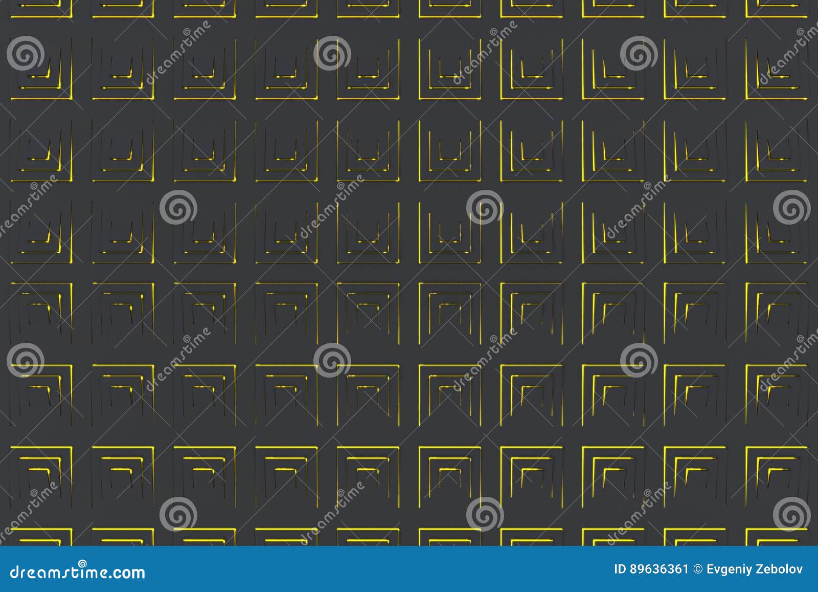 Futuristic Technological Background Made from Extruded Rectangular ...