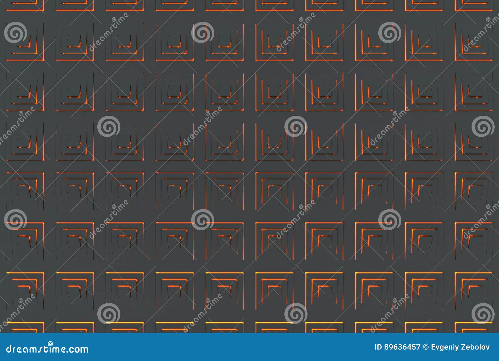 Futuristic Technological Background Made from Extruded Rectangular ...