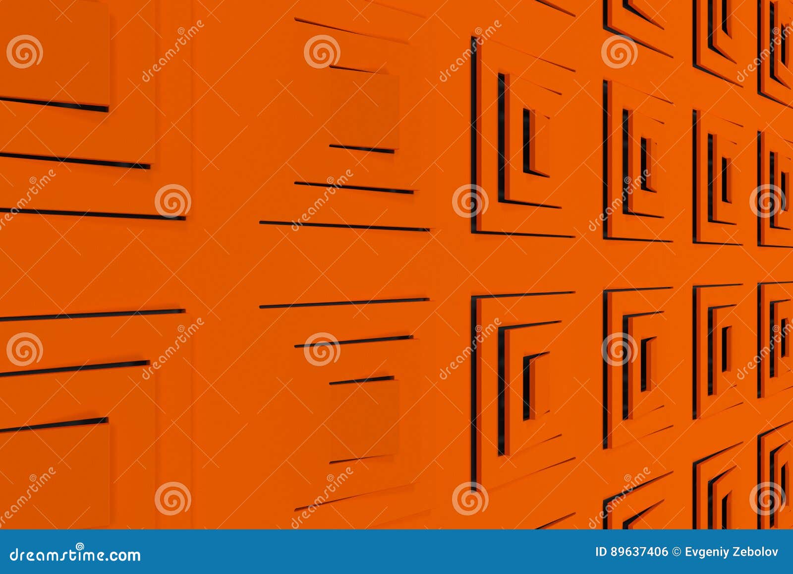 Futuristic Technological Background Made from Extruded Rectangular ...