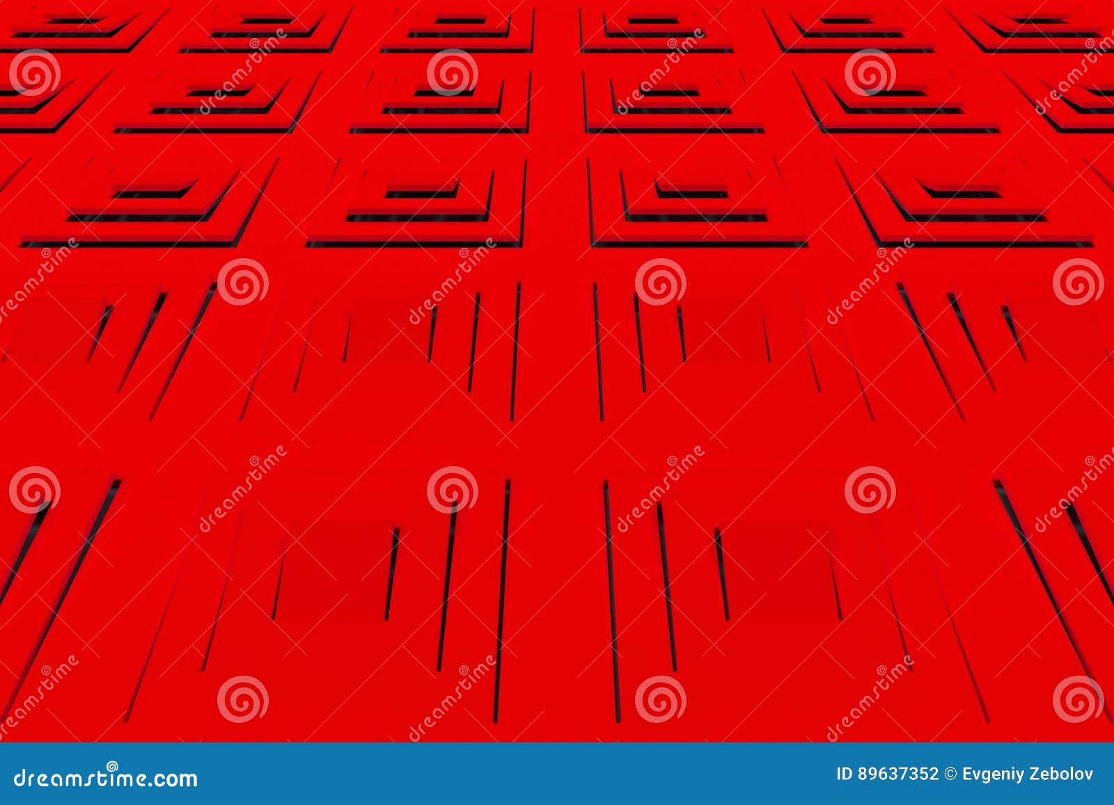 Futuristic Technological Background Made from Extruded Rectangular ...