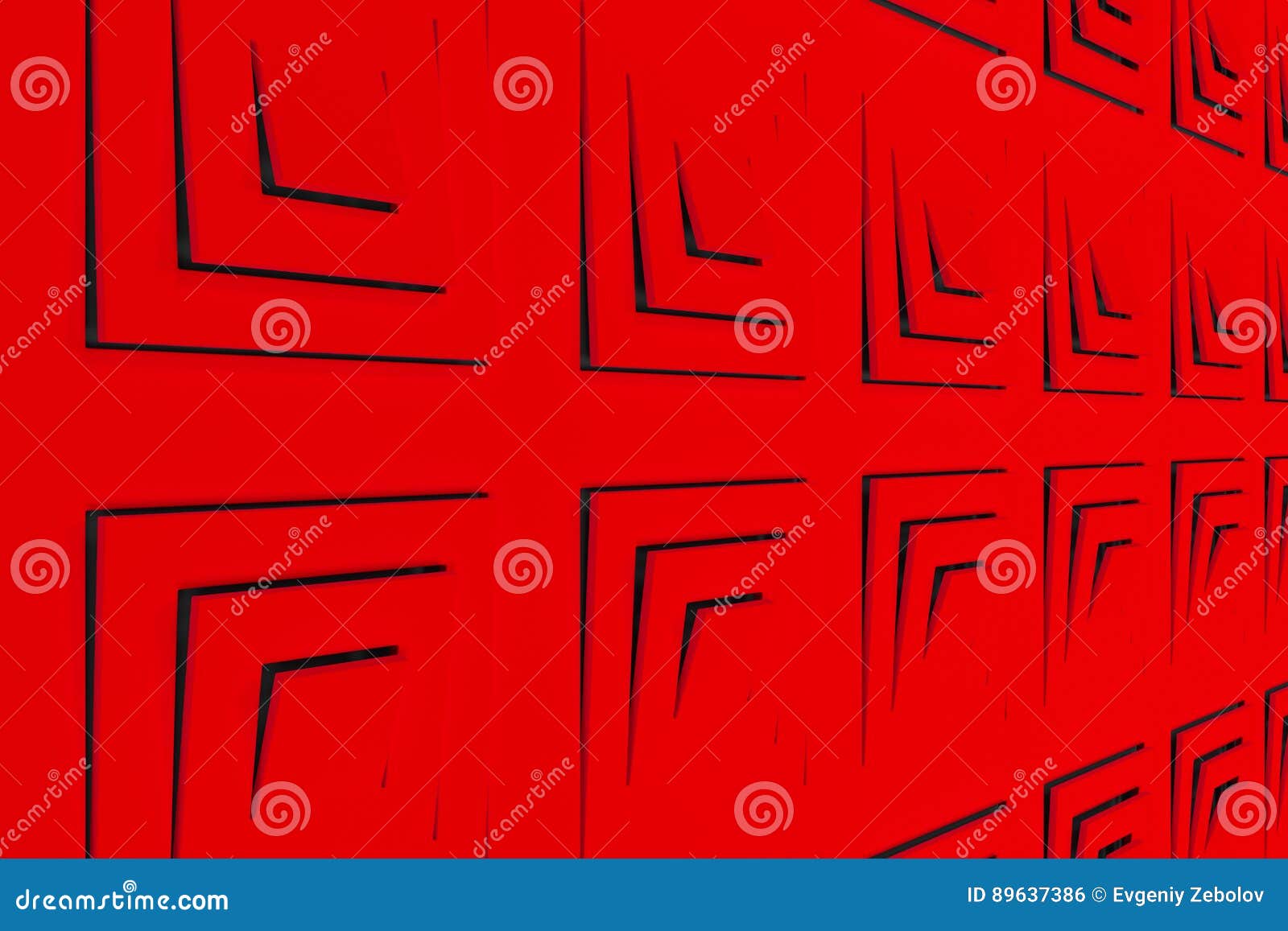 Futuristic Technological Background Made from Extruded Rectangular ...