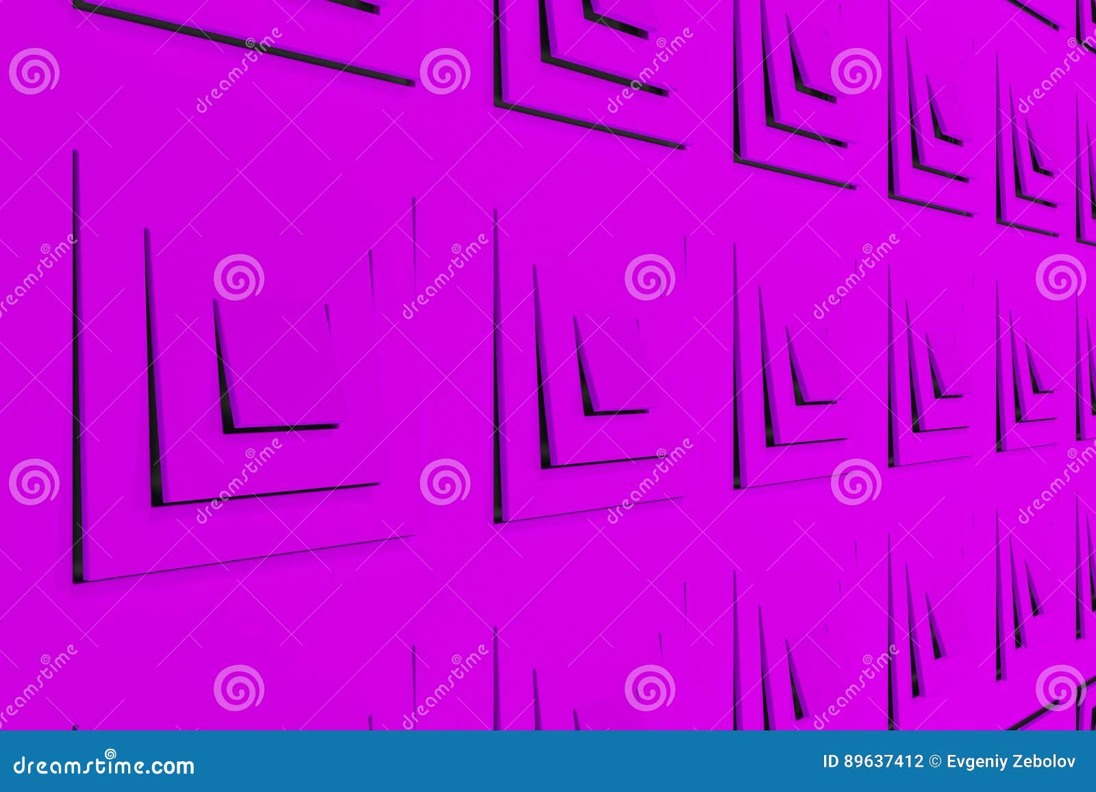 Futuristic Technological Background Made from Extruded Rectangular ...