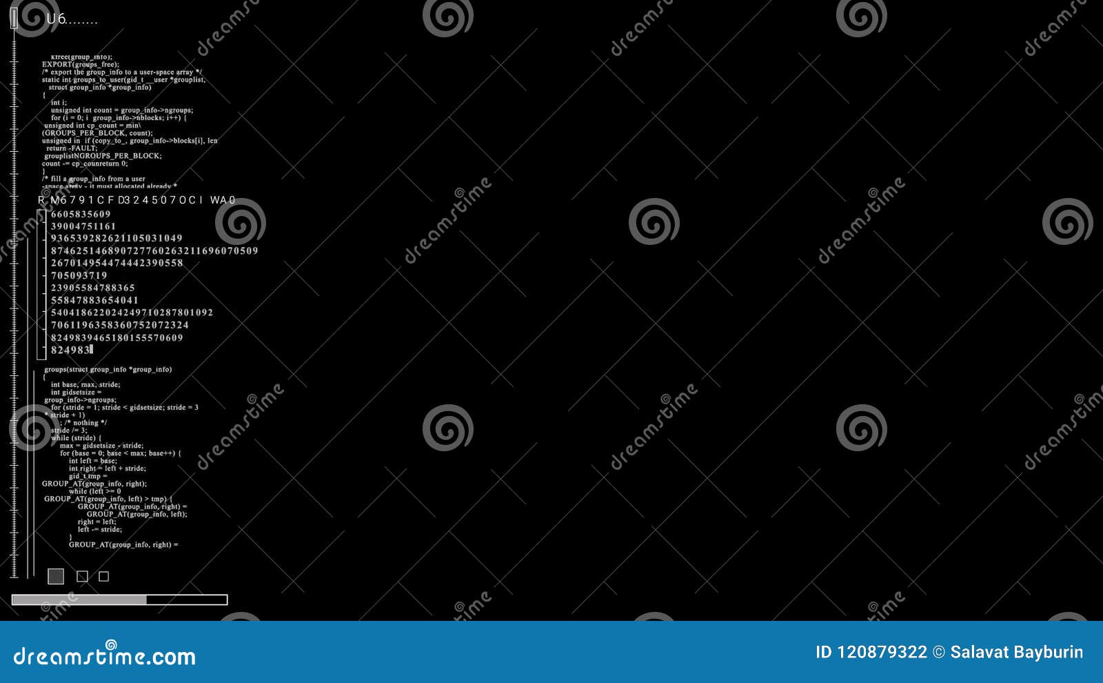 PNG Alpha.HUD Code Text from Left Side. Stock Footage - Video of data ...