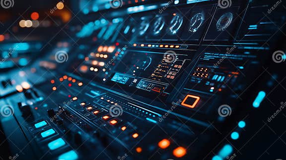 A Cutting-edge and Technologically Advanced Control Panel or Interface ...