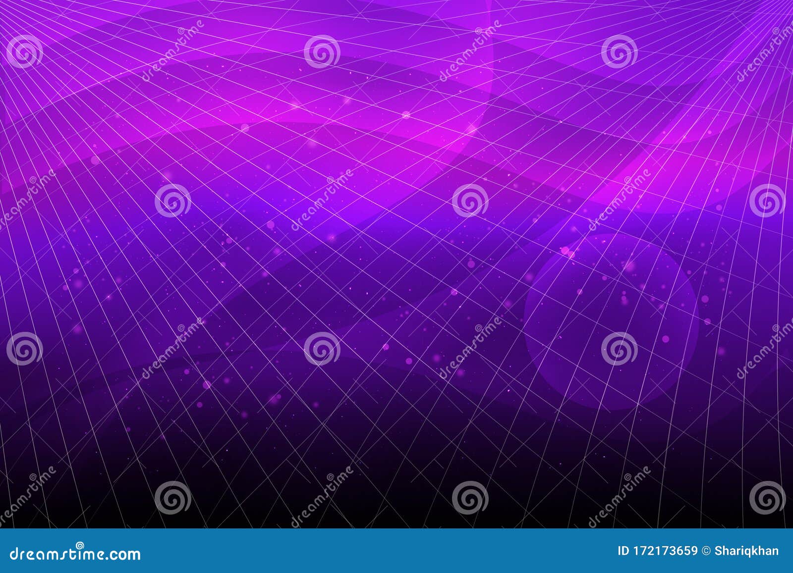 Futuristic Technology Abstract Background with Grid Stock Illustration ...