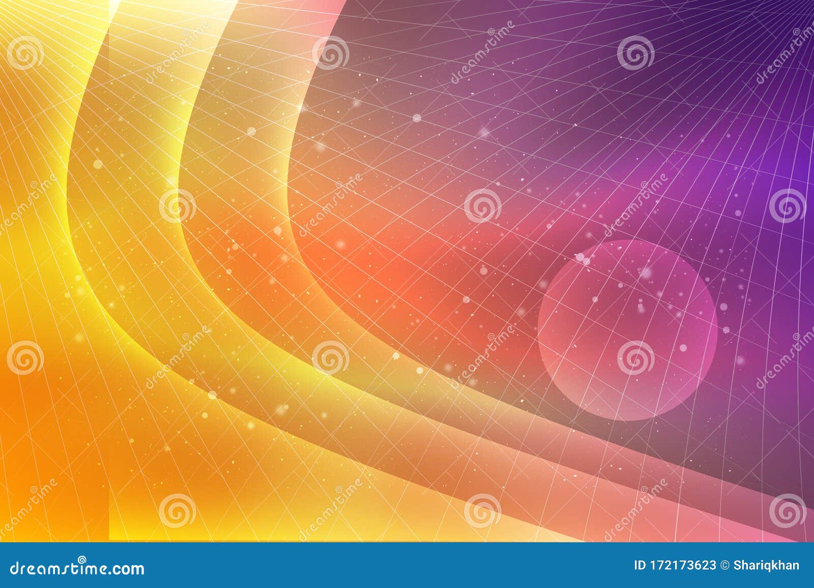 Futuristic Technology Abstract Background with Grid Stock Illustration ...