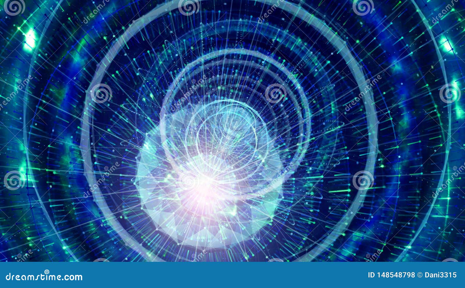 Futuristic Technology Background. Outer Space, Alien Technology and ...