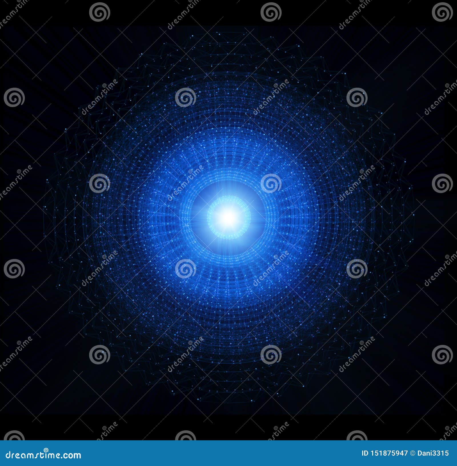 Futuristic Technology Background. Outer Space Stock Illustration ...