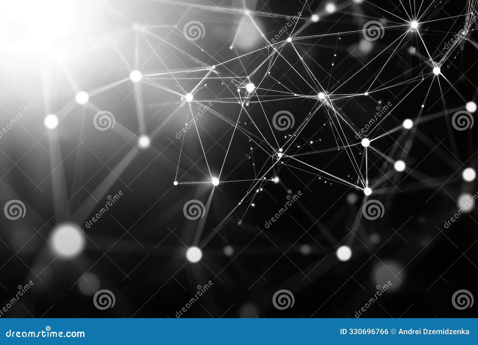 A Futuristic Technology Background with a Plexus Triangle Sci-fi Fantasy. Stock Photo - Image of ...
