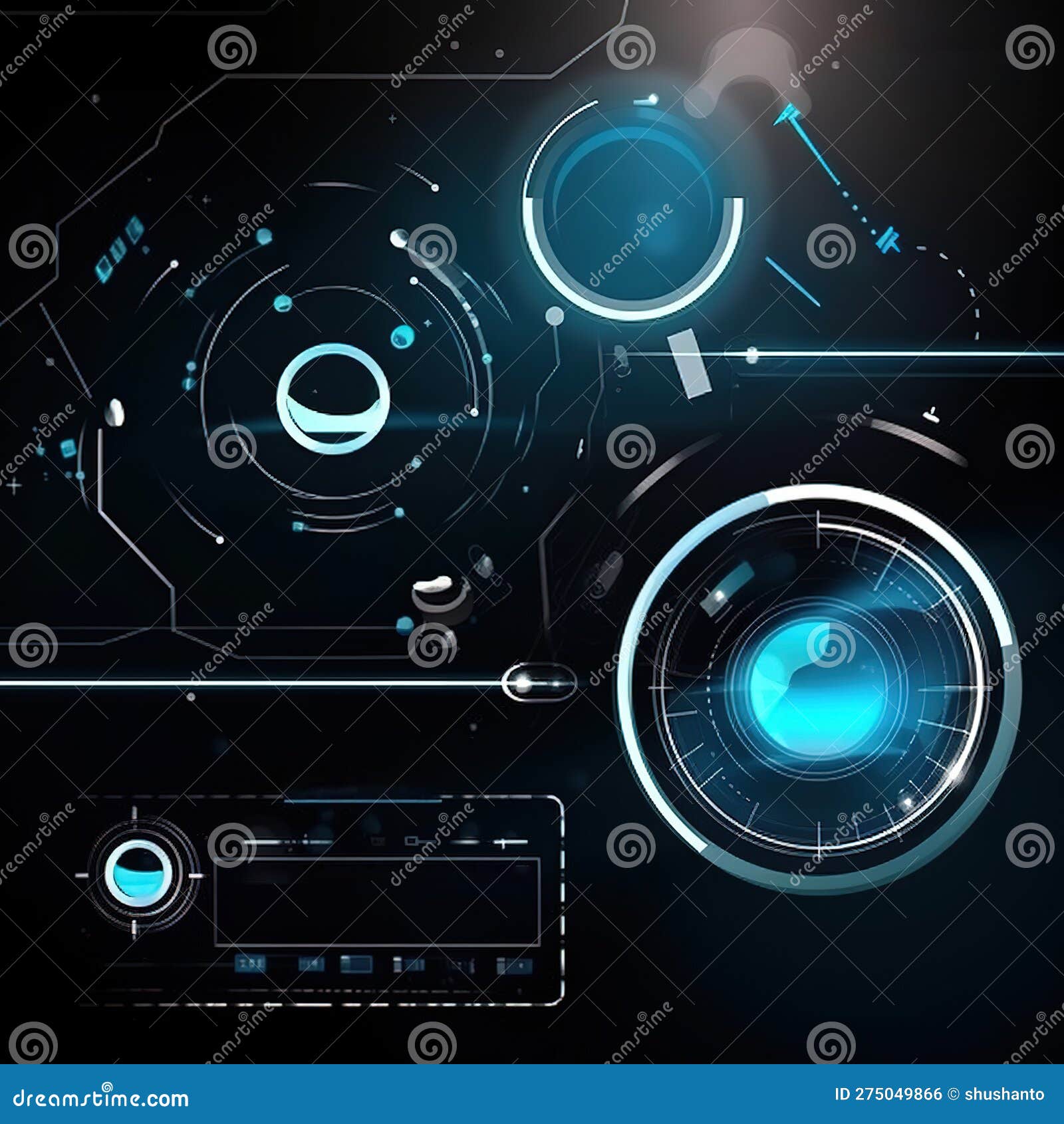 Futuristic Technology Background Wallpaper Stock Illustration ...