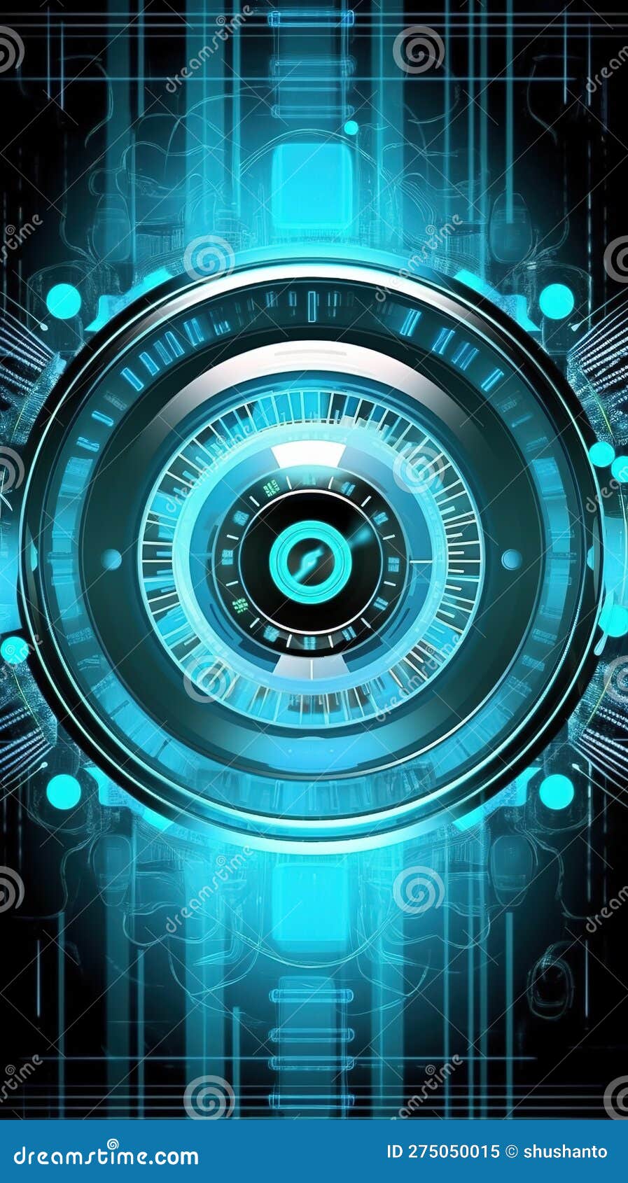 Futuristic Technology Background Wallpaper Stock Illustration ...